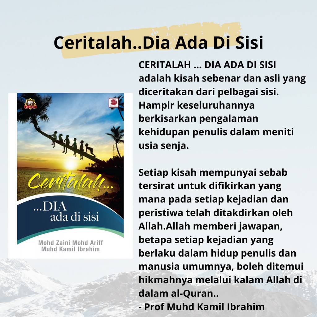 BUKU PROF MUHD KAMIL IBRAHIM Ceritalah Dia Ada di Sisi | Take 5 Prof ...