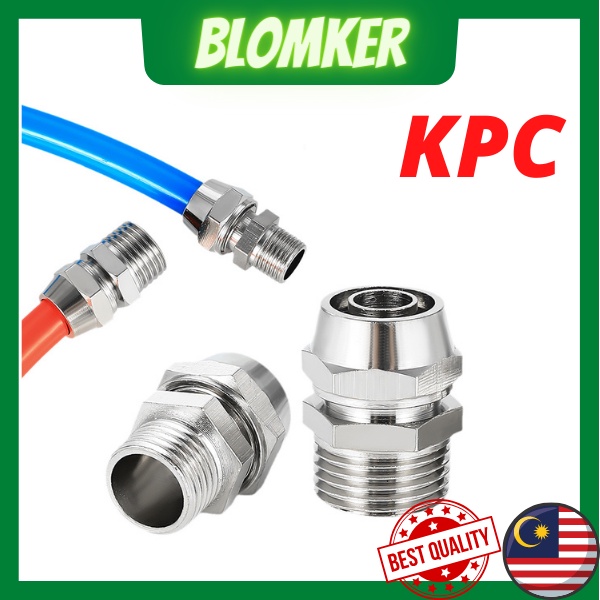 KPC Pneumatic Fitting Quck Screw On Thread 1/8 1/4 3/8 1/2 BSP 4mm 6mm ...