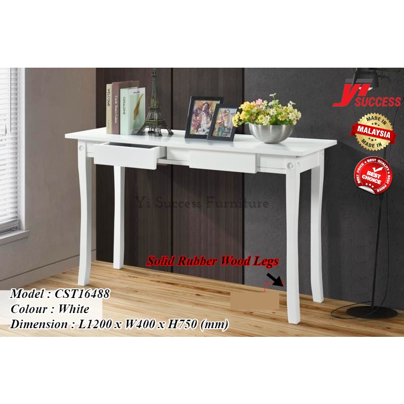 Yi Success Classic Solid Console Table / Wooden Console Table / Meja ...