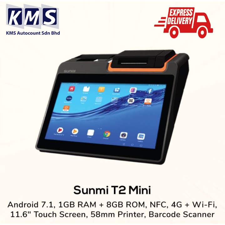 Sunmi T2 Mini F&B Cloud Based POS System With Software | Shopee Malaysia