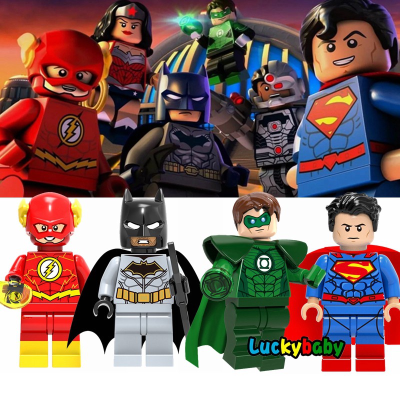 DC Comics Super Heroes Batman MinifiguresSuperman Flash Justice League ...