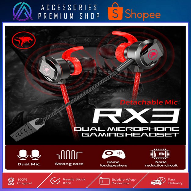 MY Stock - MOWI Plextone RX3 Gaming Earphone Noise Reduction Headset ...