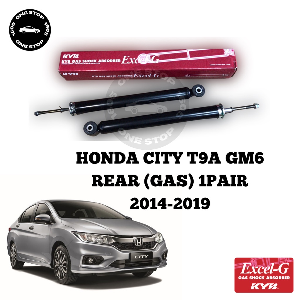 HONDA CITY T9A GM6 JAZZ T5A 2014-2019 BELAKANG REAR KYB KAYABA EXCEL G ABSORBER GAS 2PCS ...