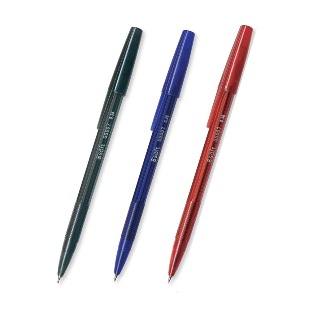 Ball Pen Gel Ink 0.38 Mm. G soft gs007 (Blue/Red/Black) | Shopee Malaysia