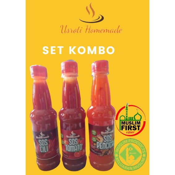[USROTI HOMEMADE] Produk Muslim Sos Cili, Sos Tomato, Sos Pencicah ...