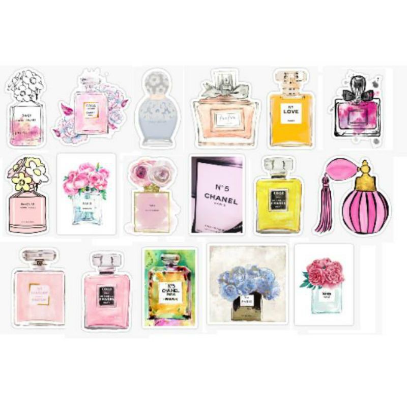 STICKER+ARTWORK DESIGN MINYAK WANGI / MATERIAL MIRRORKOTE / STICKEL ...