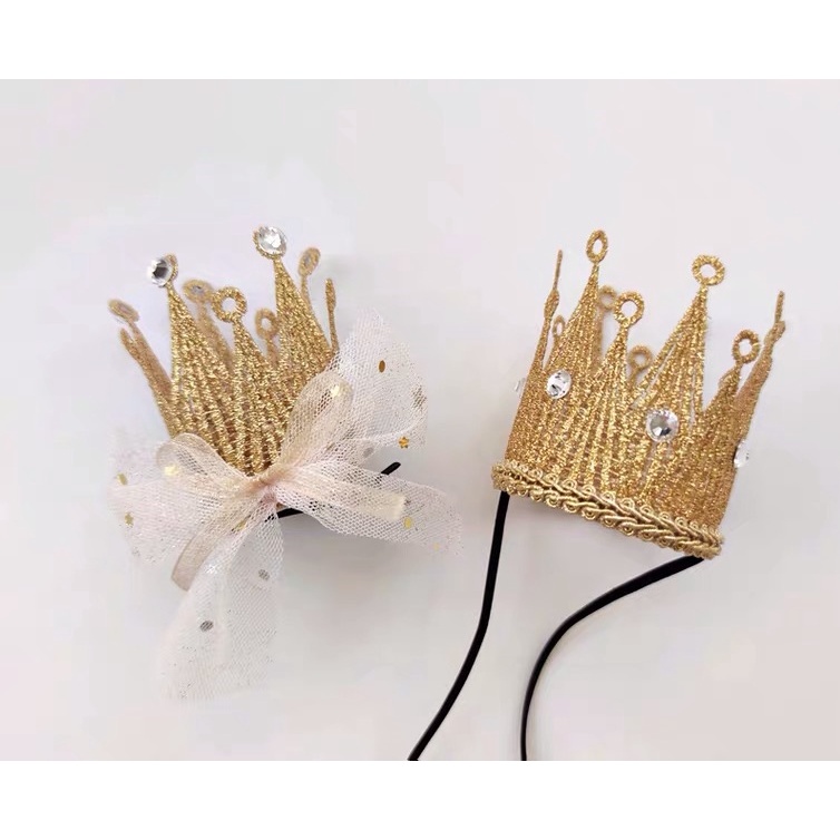 Baby King and Queen Crown Birthday Party Hat/ Topi Hari Jadi Hiasan ...