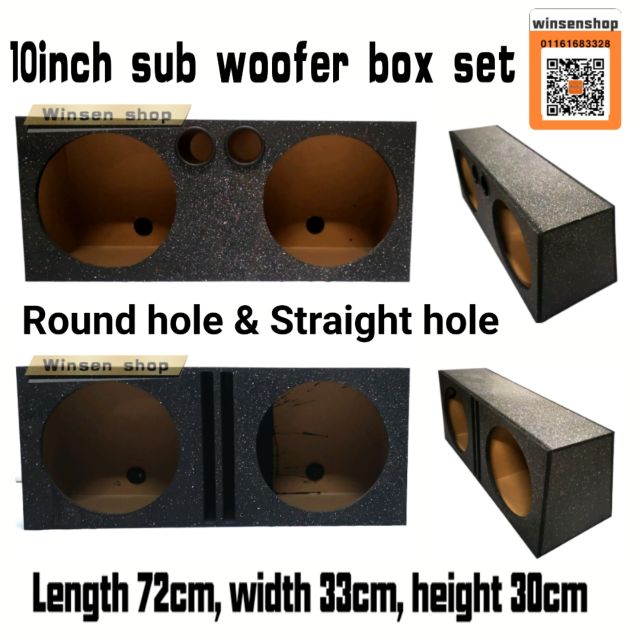 10 inch sub woofer box set round hole & Straight hole MDF board ...