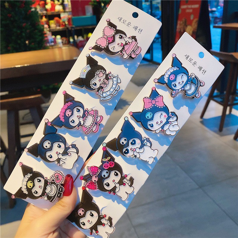 Cute kuromi Acrylic Hair Clip Klip Rambut Comel kanak-kanak 可爱库洛米亚克力发夹 ...