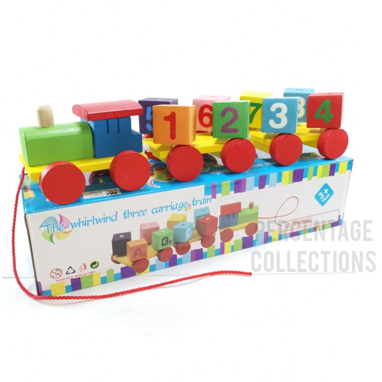 [READY STOCK] Baby/Kids Educational Colourful Wooden Train Early ...