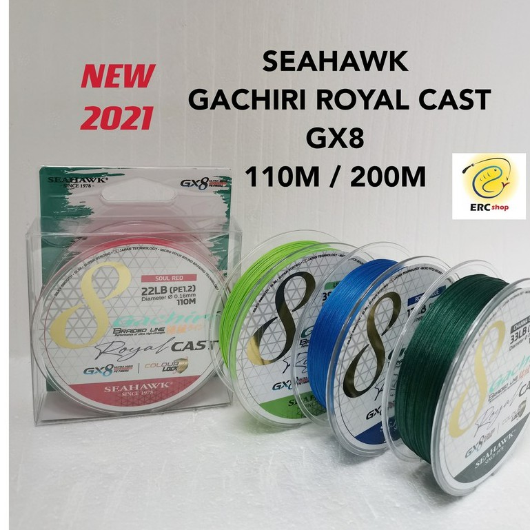 SEAHAWK GACHIRI ROYAL CAST GX8 110M / 200M BRAID LINE X8 SULAM TALI BENANG | Shopee Malaysia