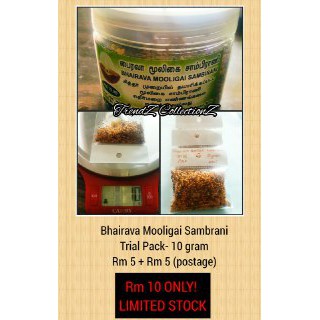TRIAL PACK>>BHAIRAVA MOOLIGAI SAMBRANI 10 GRAM | Shopee Malaysia
