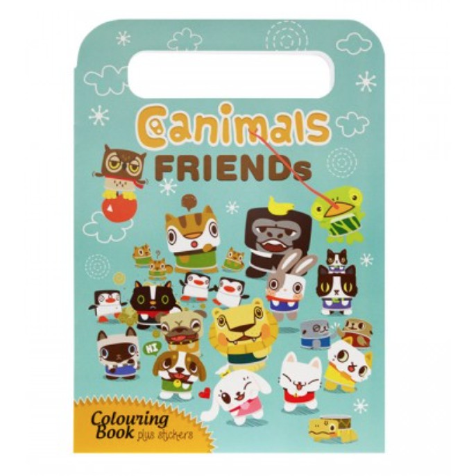 Canimals Friends Colouring Journal C/W Stickers | Shopee Malaysia