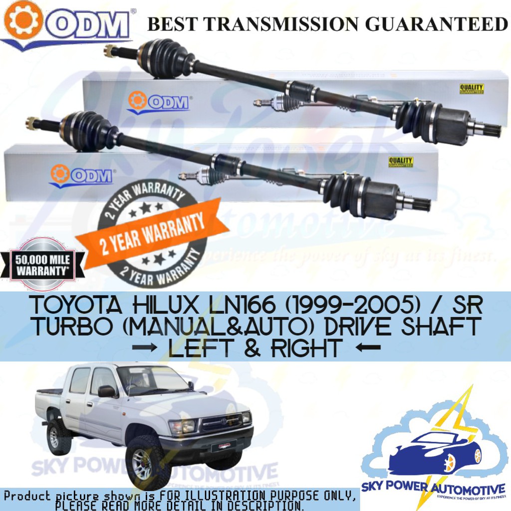 TOYOTA HILUX LN166 (1999-2005) / SR TURBO (MANUAL & AUTO) ODM (CYCAR ...