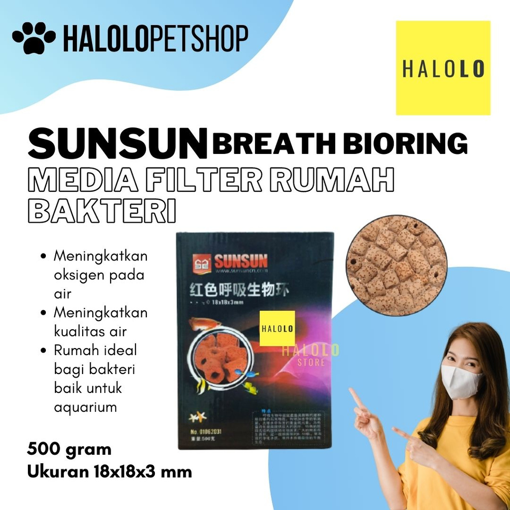 SUNSUN Breath Bioring Bacteria Filter Media Bacteria House 500 gr ...