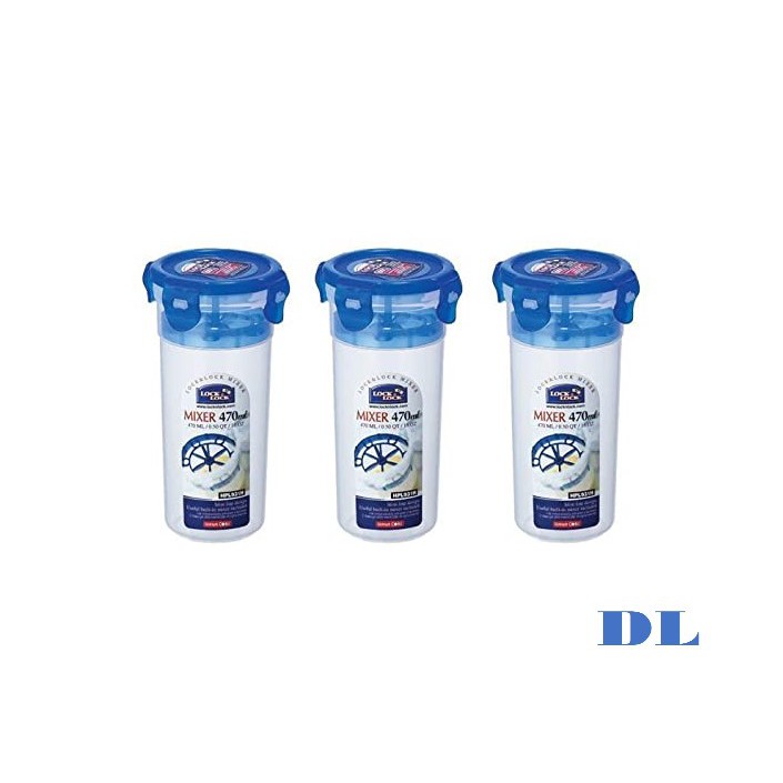 [💯Authentic] LocknLock HPL931H ROUND TALL CONTAINER 470ML MIXER ...