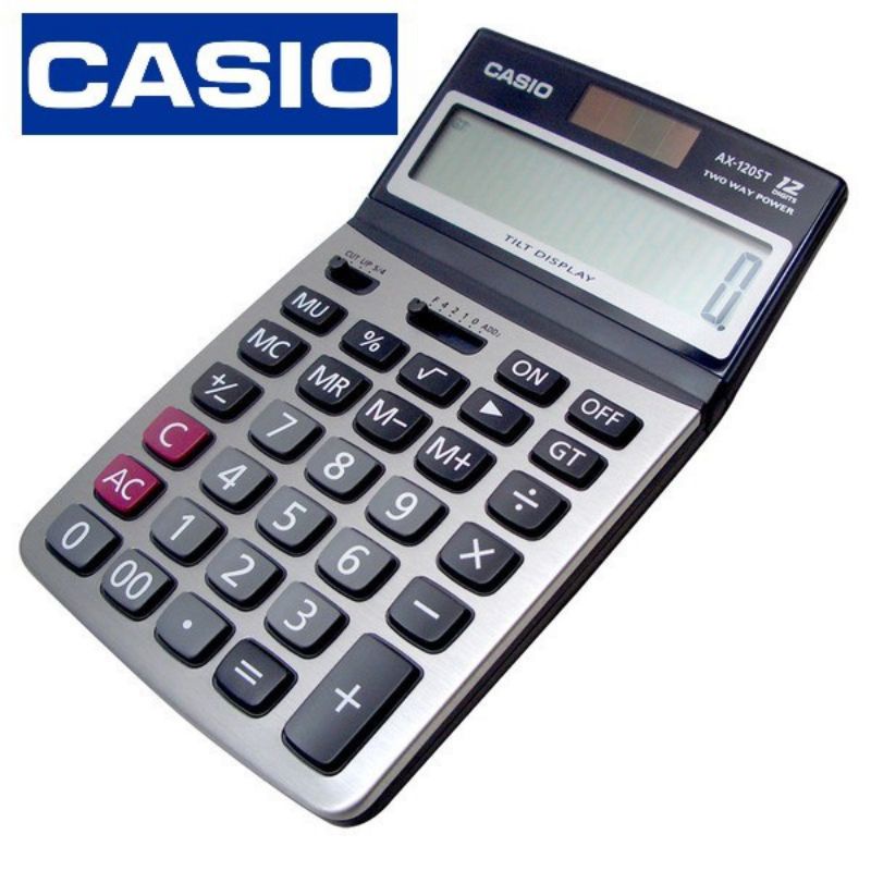 Casio AX-120ST 12 digit desktop (tilt display) | Shopee Malaysia