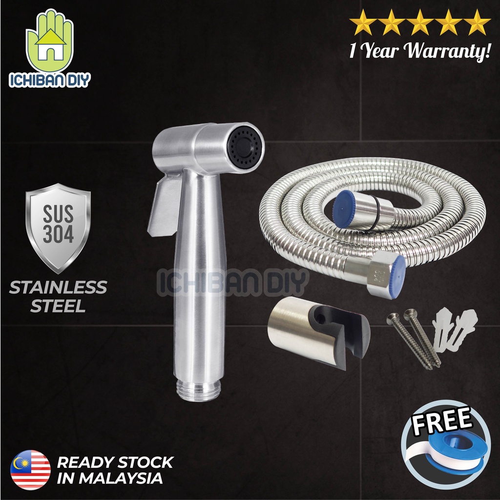 Stainless Steel Hand Bidet Set S101 SUS304 Toilet Bathroom Sprayer ...