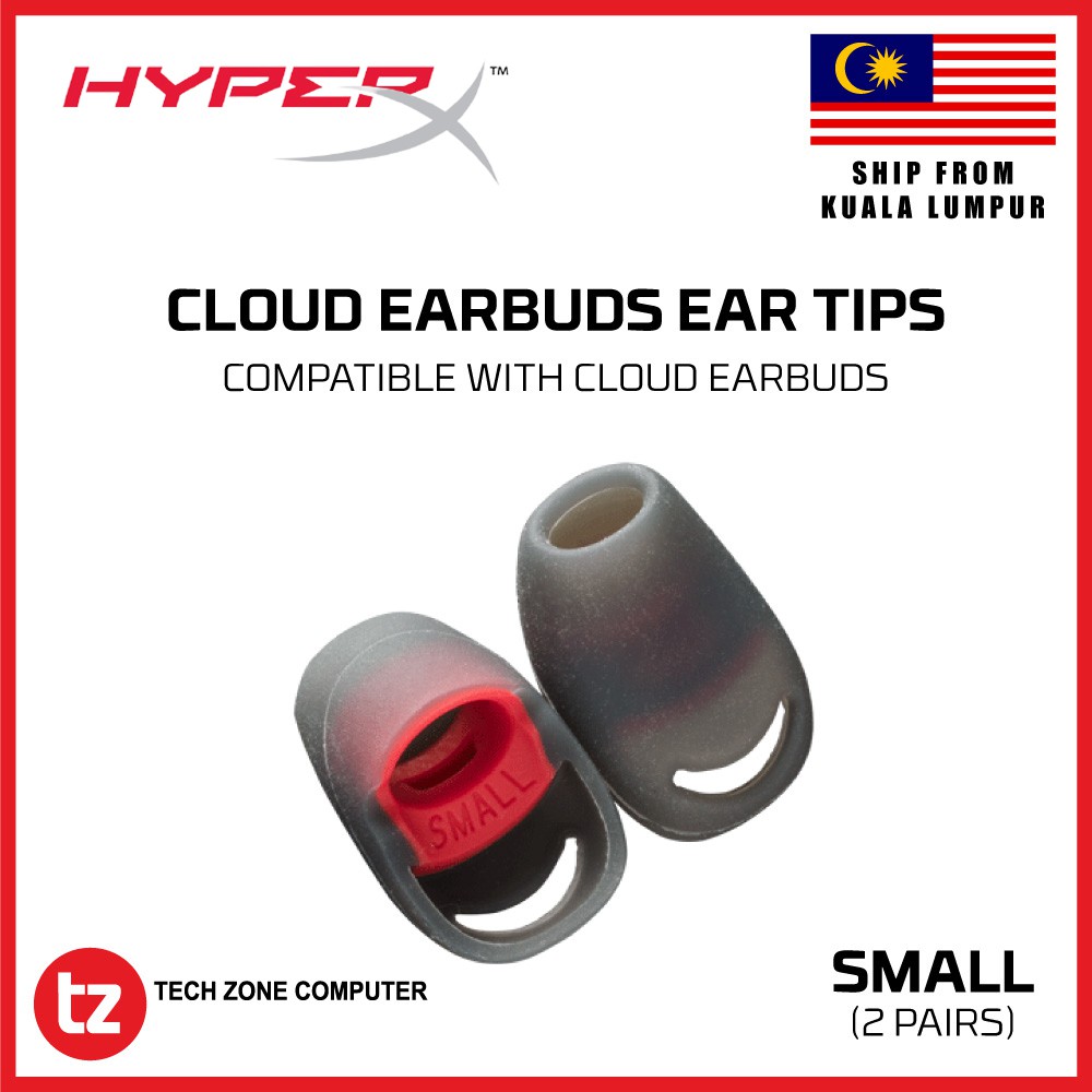 HyperX Cloud Earbuds Ear Tips ( 2 Pairs ) - [ Small / Medium / Large ...