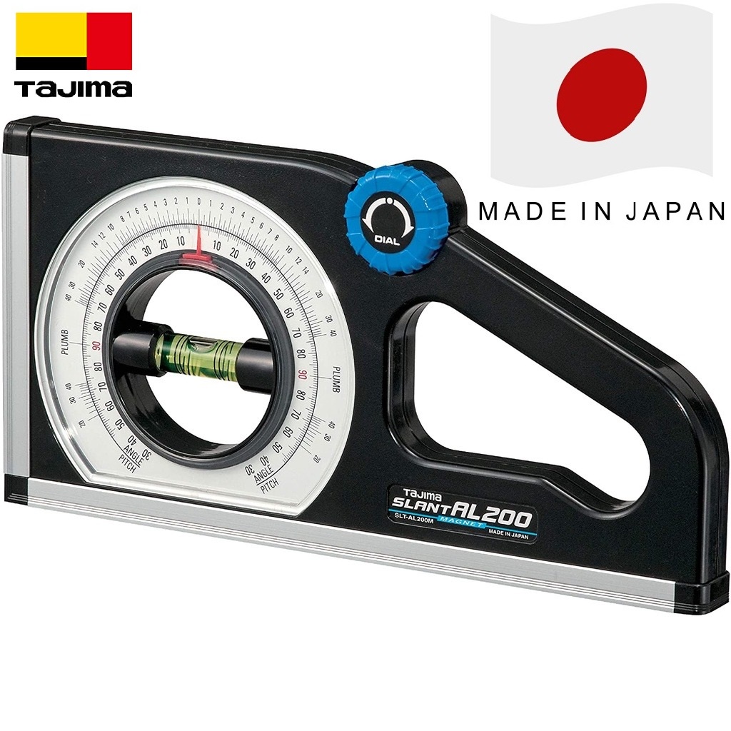 TAJIMA SLT-AL200M SLANT LEVEL WITH MAGNET ROTARY ANGLE METER Made In ...