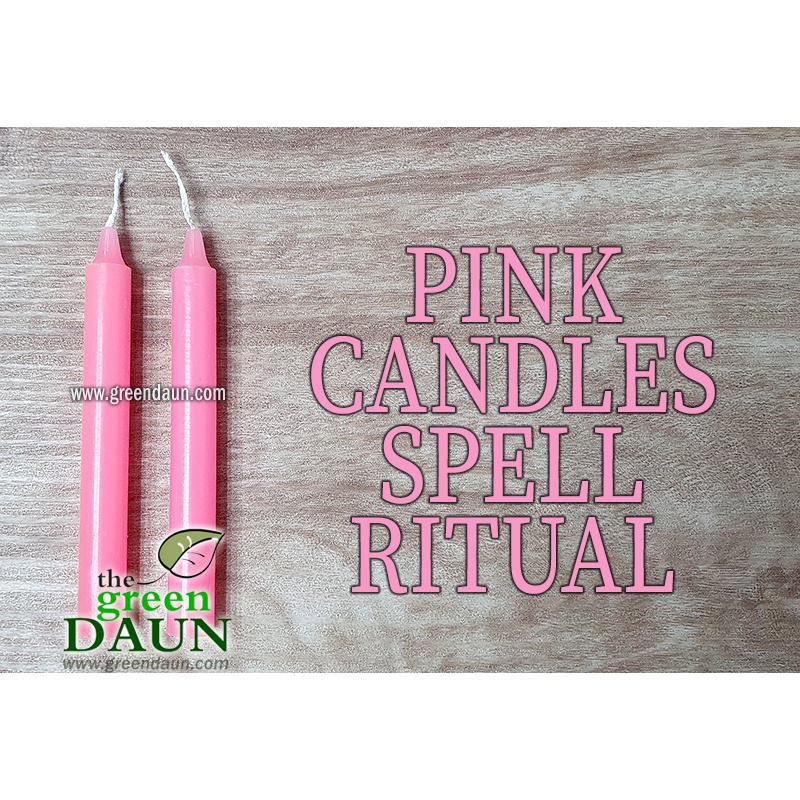 Pink Spell Ritual Candle Two 2 Pieces Mini 4" Candles Love Friendship ...