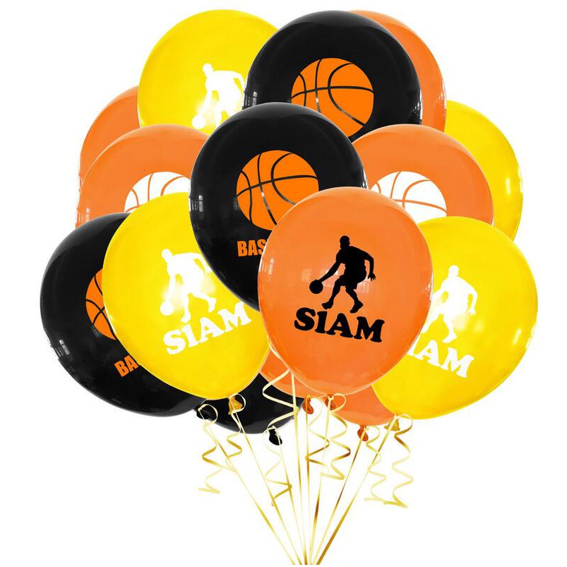 12 pcs Basketball Balloons / NBA Basketball Theme Party Decoration ...