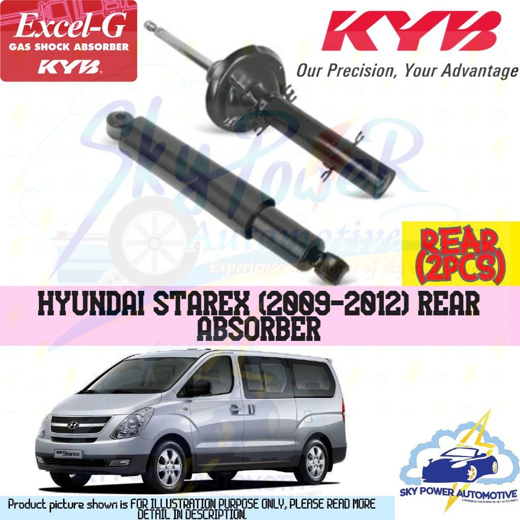 HYUNDAI STAREX (2009-2012) KAYABA (KYB) EXCEL-G GAS SHOCK ABSORBER ...