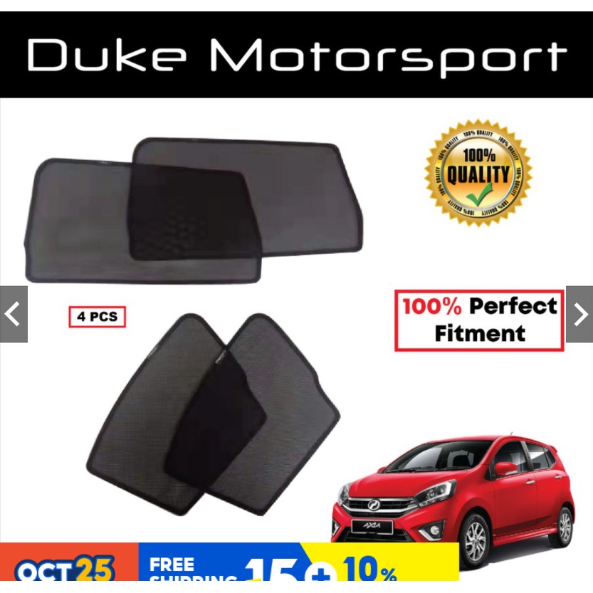 Magnetic Sun Shade Perodua Axia Auto Side Window Curtain Custom Fit OEM ...