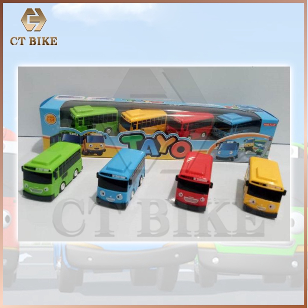 TAYO THE LITTLE BUS Toy Set Big Vehicles Garage Pull Back For Kids Playing Collection | Shopee ...