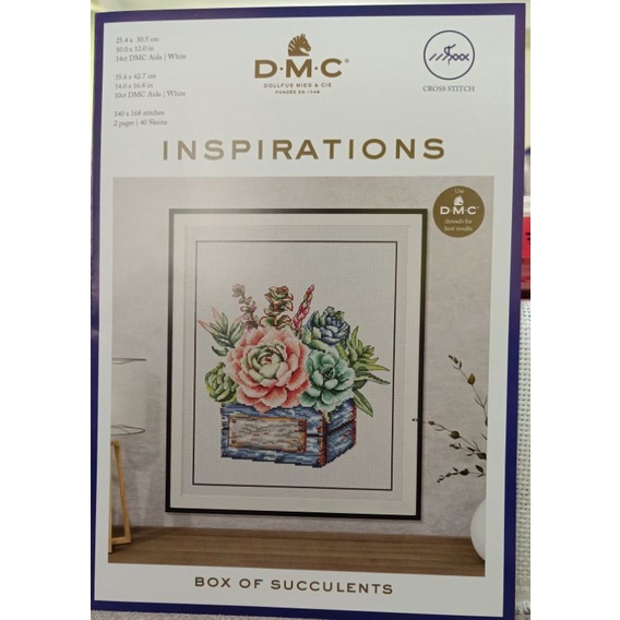 DMC Box of Succulents cross-stitch (complete set) | Shopee Malaysia