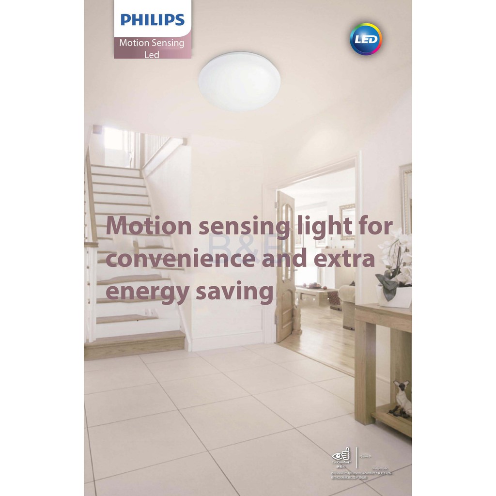 Philips CL253/CL268 12W Motion Sensor LED Ceiling Light | Shopee Malaysia