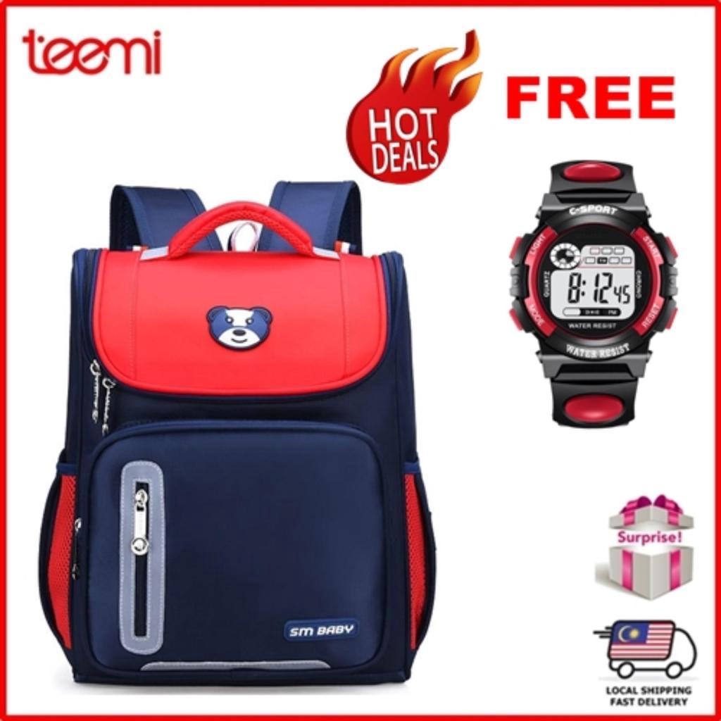 TEEMI Orthopedic Russian Primary School Bag Backpack Top Load Water ...