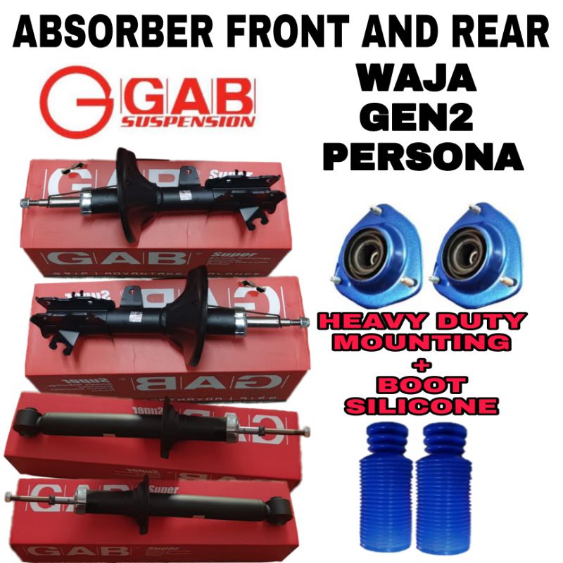 BF GAB PROTON WAJA GEN2 PERSONA SHOCK ABSORBER FRONT / REAR WITH ...