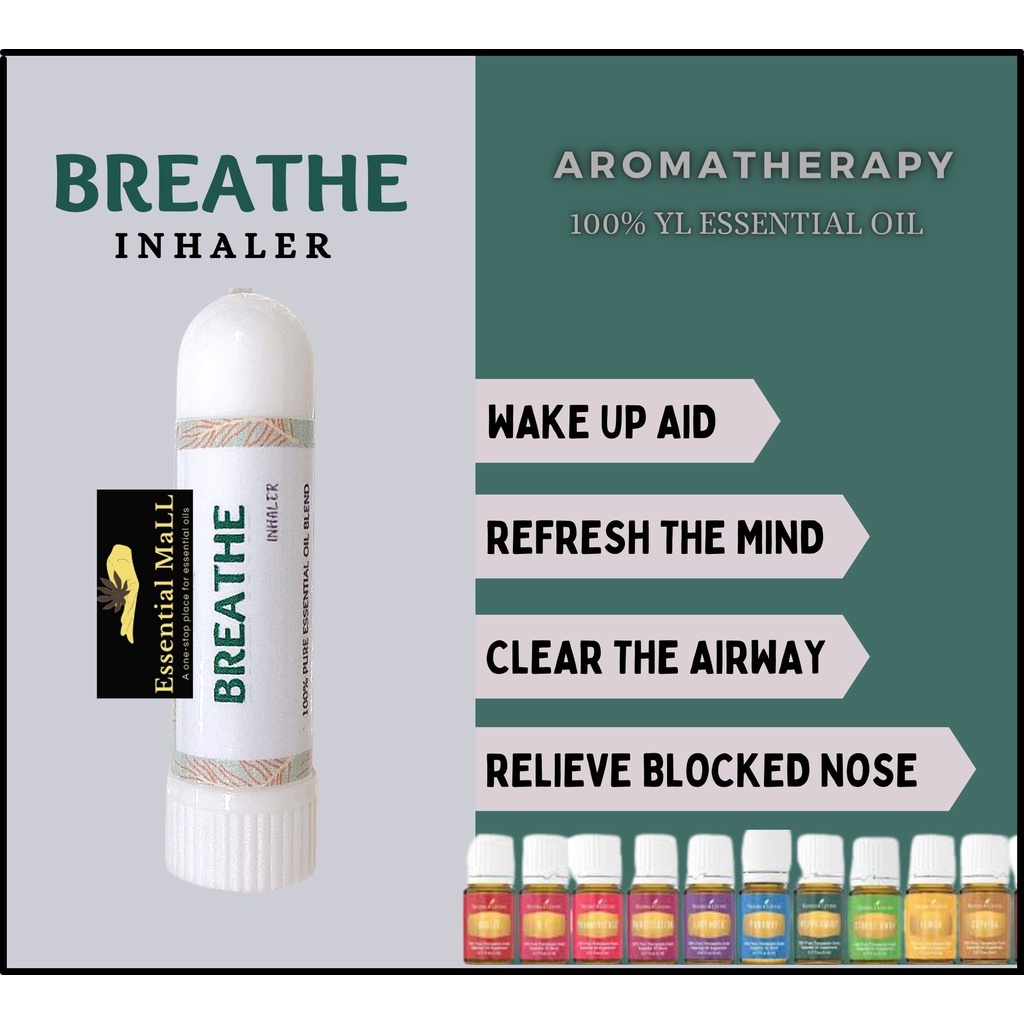 BREATHE essential oil Inhaler YL / nasal congestion aid, clears the ...