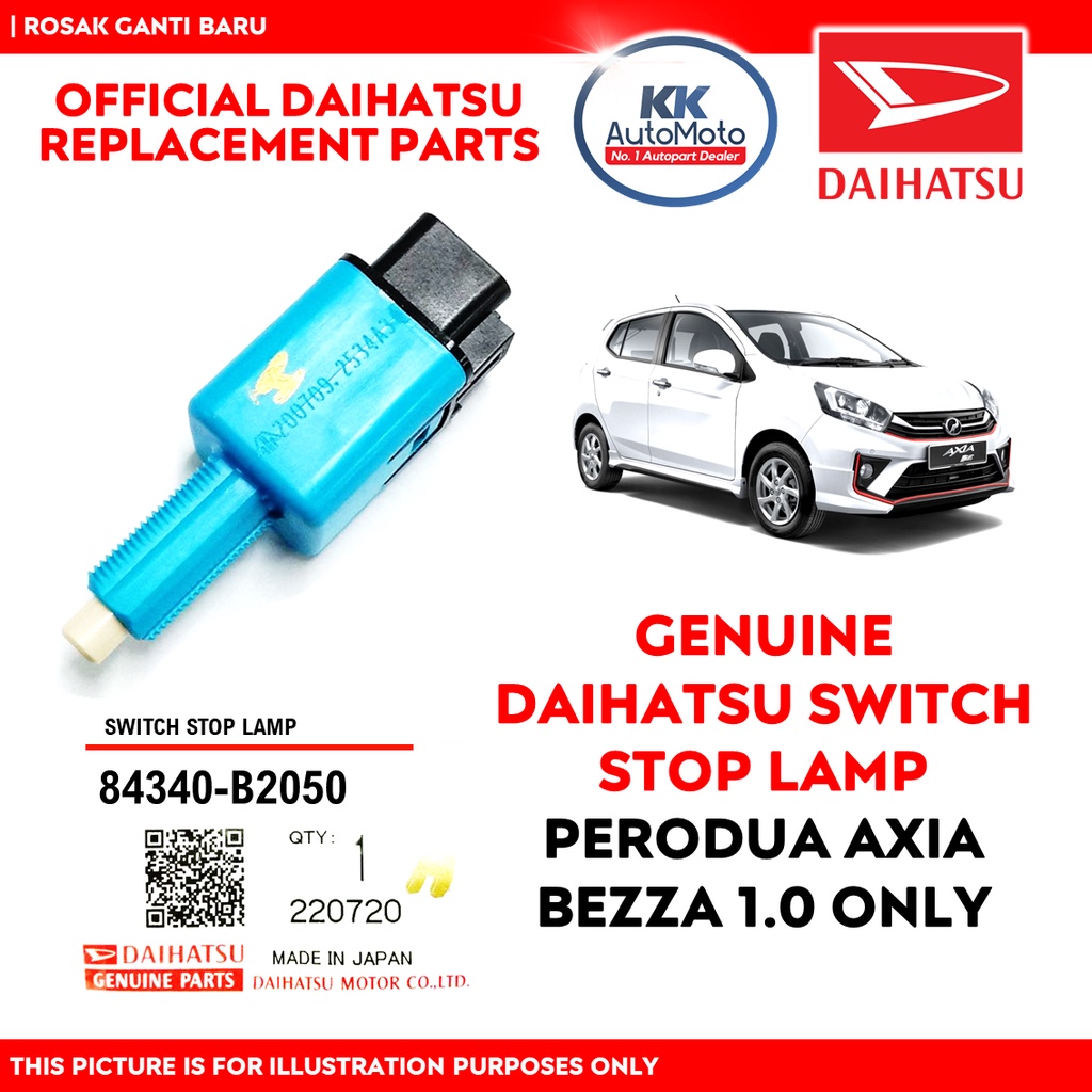 Perodua Axia Bezza 1.0 Only [2 Pin] Genuine Daihatsu Stop Lamp Switch ...
