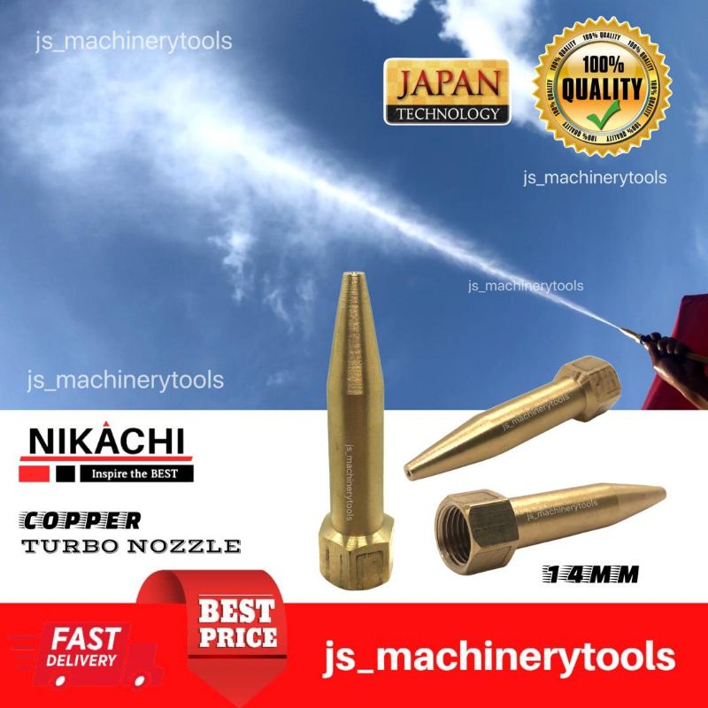 Sprayer copper turbo nozzle (Made In Malaysia) kepala racun nozzle ...