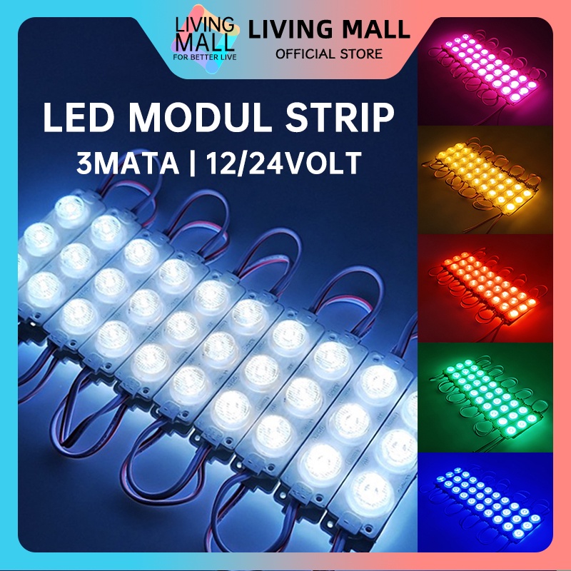 MATA Led Strip Module 3 Eyes 12V 24V / Embossed Eye Module Light / 3030 ...