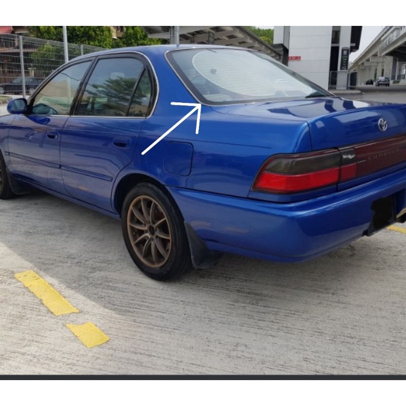 TOYOTA AE101 DEPAN BELAKANG FRONT OR REAR WINDSCREEN RUBBER MOULDING ...