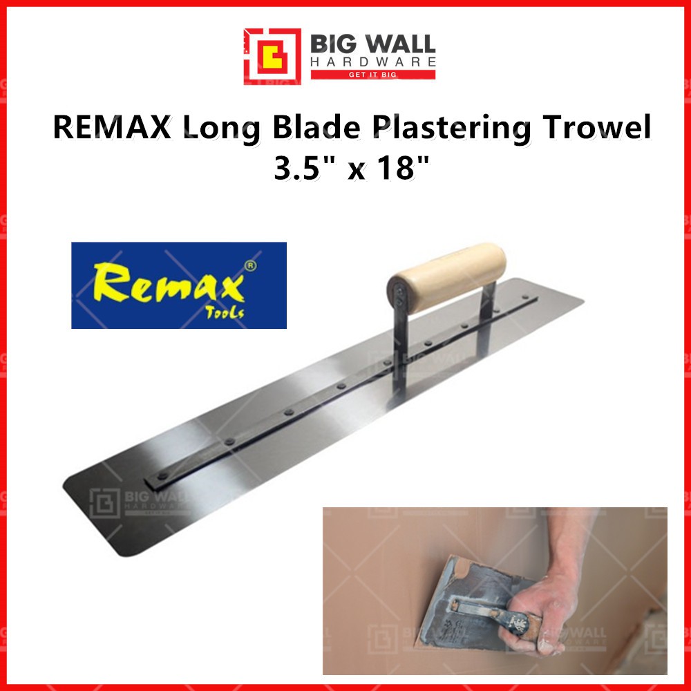 REMAX Long Blade Plastering Trowel 3.5" x 18" Big Wall Hardware ...