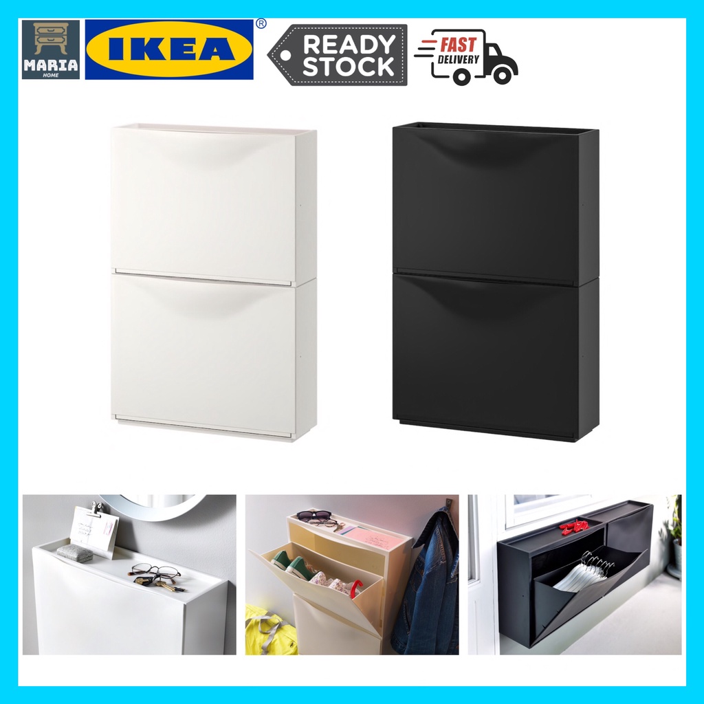 IKEA TRONES Shoe Cabinet Storage, 2 pieces | Shopee Malaysia