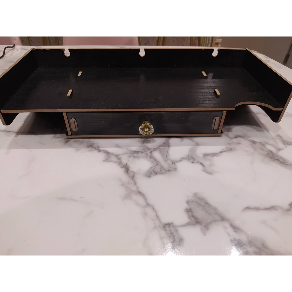 [ READY STOCK ] Monitor Stand Wood Desk Holder Shelf Laptop Stand Wood ...