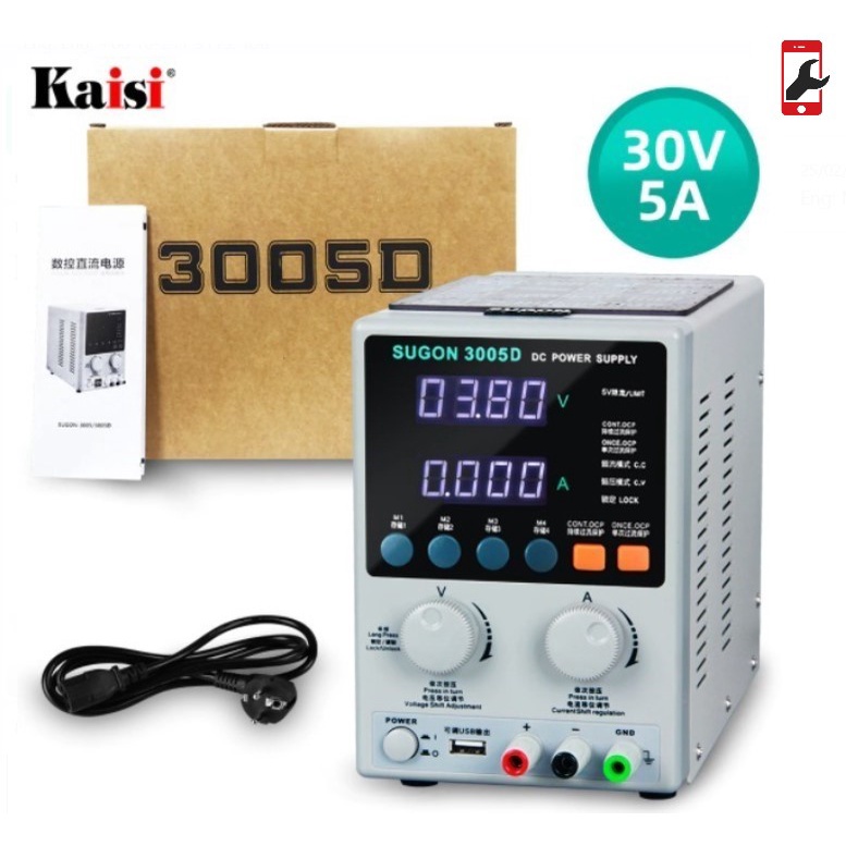 SUGON 3005D DIGITAL ADJUSTABLE 30V 5A DC POWER SUPPLY | Shopee Malaysia