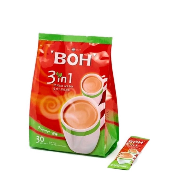 BOH 3 in 1 Instant Tea Mix - Original (30'sX20g) | Shopee Malaysia