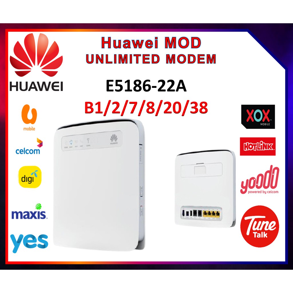 🔥New Condition🔥 Modified HuaweI E5186-22A 4G Router Sim Unlocked Modem ...