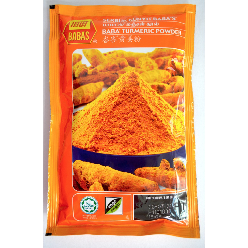 BABA Turmeric Powder 125G 峇峇黄姜粉 Serbuk Kunyit BABA'S | Shopee Malaysia