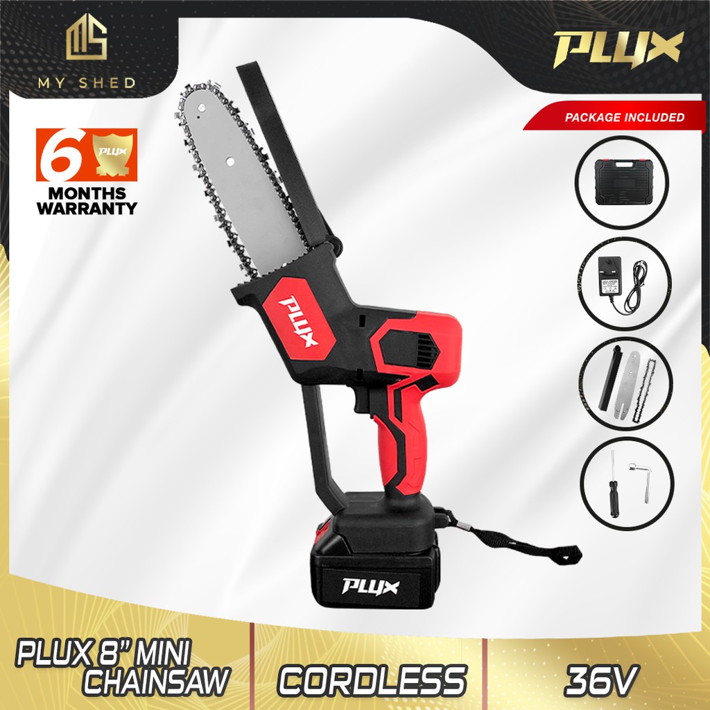 PLUX 36V 8"Mini Chain Saw Cordless Electric Portable Chainsaw ...