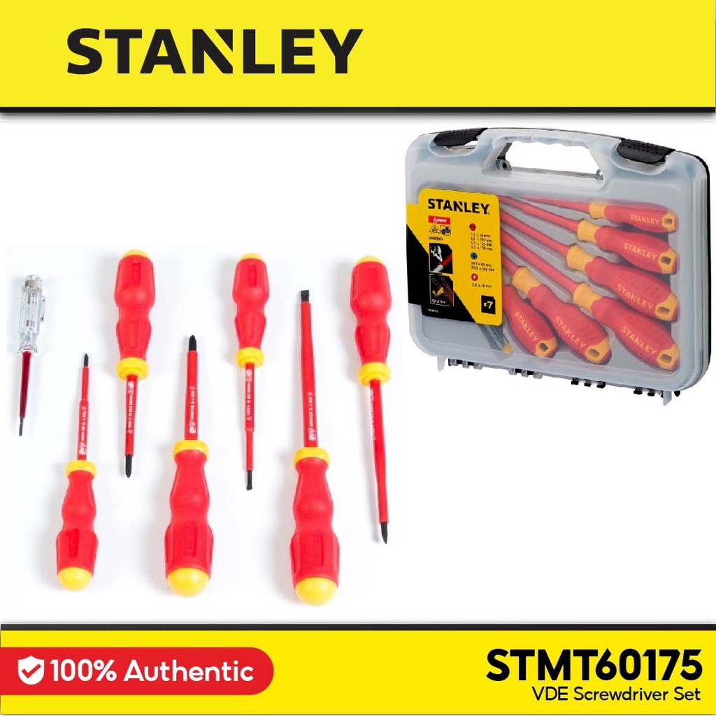Stanley STMT60175 VDE Screwdriver Set with Bonus (6 Pcs) | Shopee Malaysia