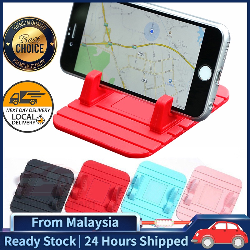 Car Mobile Phone Holder Bracket Dashboard Car Holder Silicone Phone ...