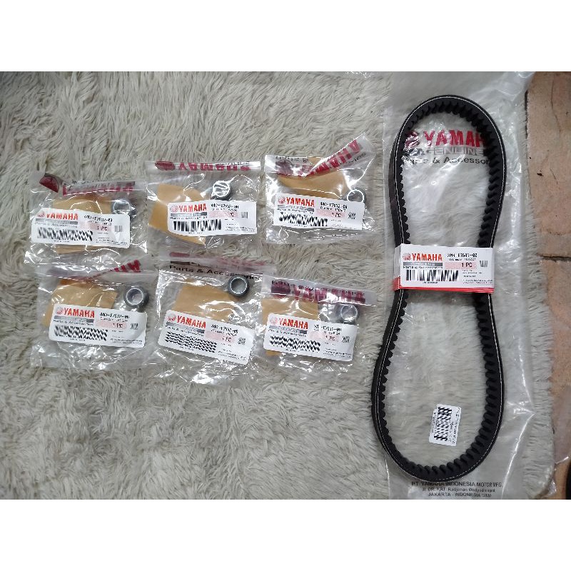 YAMAHA EGO SOLARIZ AVANTIZ V BELT AUTO TIMING BELTING PULLEY CLUTCH ROLLER 100% ORIGINAL HONG ...