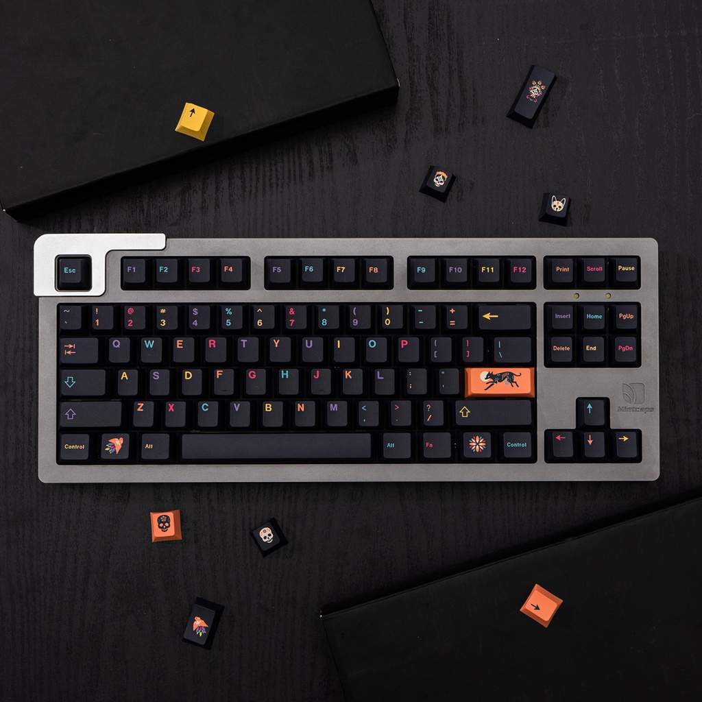 Gmk Mictlan 130 Keys Cherry Profile Pbt Dye-Sub Keycap English Custom ...